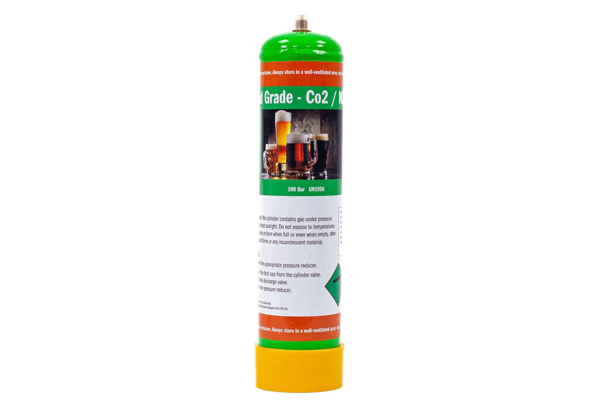 600g / 0.95L Disposable CO2 Cylinder | CO2 Supermarket
